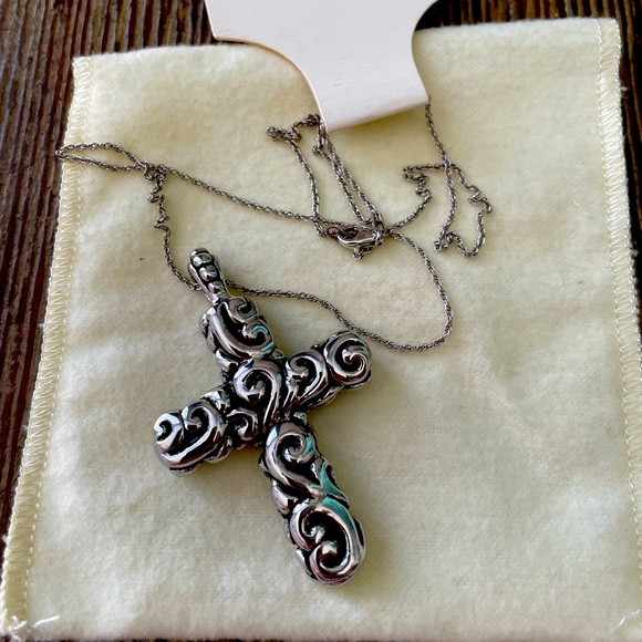 Jewelry | New Sterling Silver Filigree Cross | Poshmark